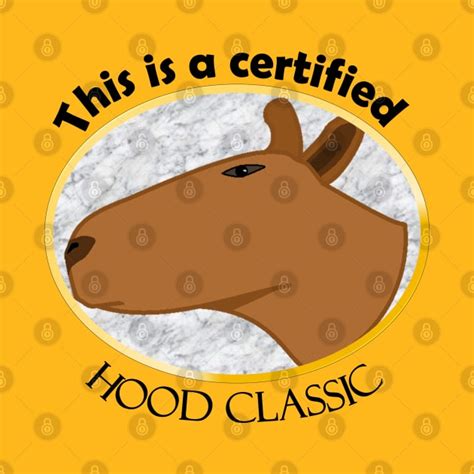 This Is A Certified Hood Classic Certified Hood Classic Pin Teepublic