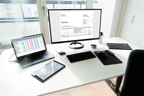 Premium Photo Electronic Invoice