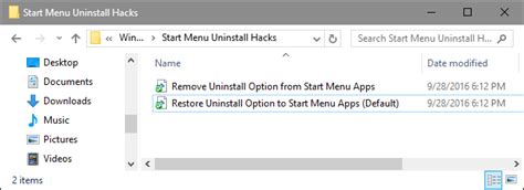 چگونه گزینه Uninstall را از منوی استارت ویندوز 10 حذف کنیم تکراتو