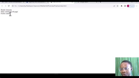 Semantic And Non Semantic Elements Lesson 5 Structure Of A Web Page