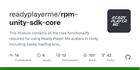 Github Readyplayermerpm Unity Sdk Core This Module Contains All The Core Functionality
