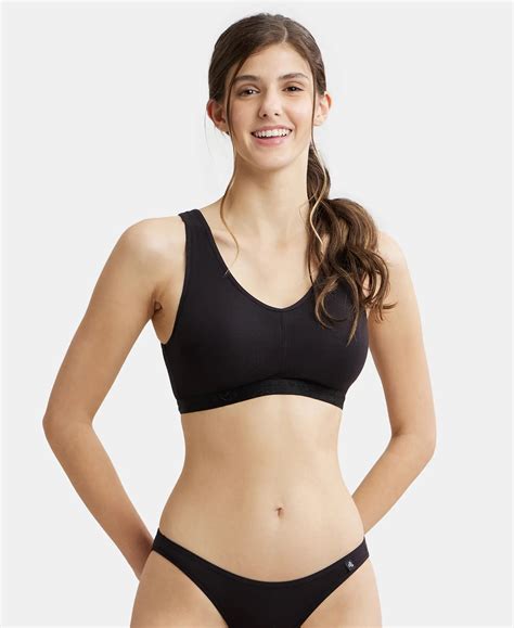 Buy Wirefree Padded Super Combed Cotton Elastane Stretch Full Coverage