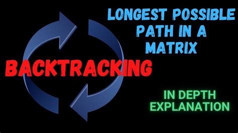 Longest Possible Path In A Matrix Backtracking Tutorial Youtube