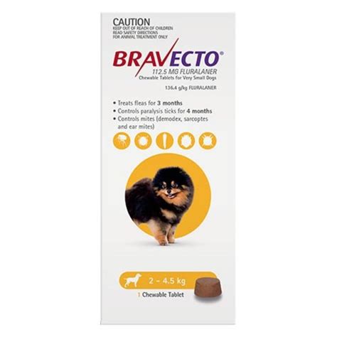 Bravecto Chew Toy 2 4 5kg Agrimark