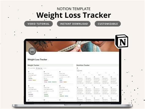 A Premade Weight Loss Tracker Notion Template Upwork