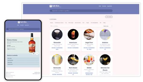 Salt Rim A Vue Based Web Client Used For Connecting To Bar Assistant