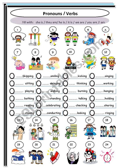 Pronouns ESL Worksheet By Jhansi