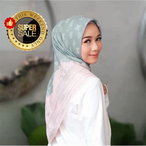 Jual Hijab Motif Segi Empat Jilbab Motif Jilbab Voal Jilbab Denay Krudung Segi Empat Motif