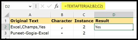 How To Extract Text After And Before A Character In Excel Formula