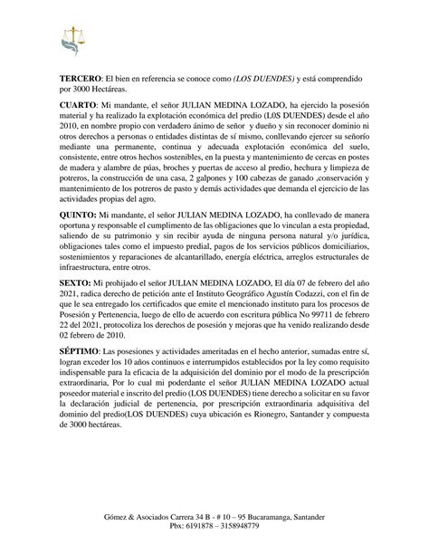 SOLUTION Demanda Declaraci N De Pertenencia Studypool