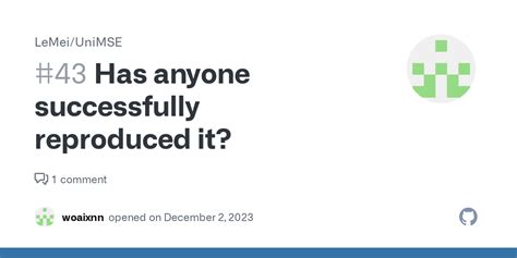 Has Anyone Successfully Reproduced It · Issue 43 · Lemeiunimse · Github