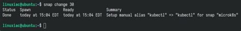 using snap command on linux in examples