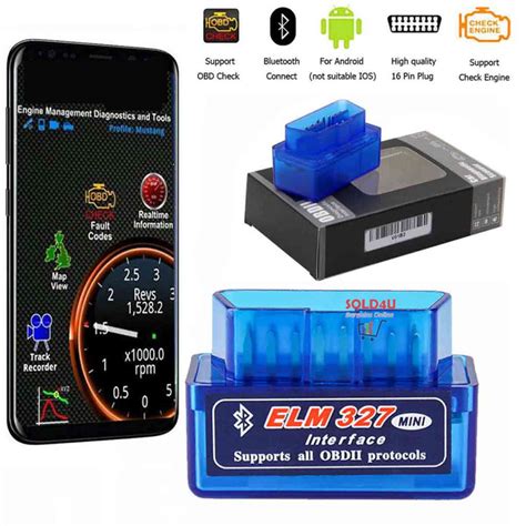 Scanners Elm327 Mini Obd2 Car Diagnostic Scanner Android Ios Windows Bluetooth Version For
