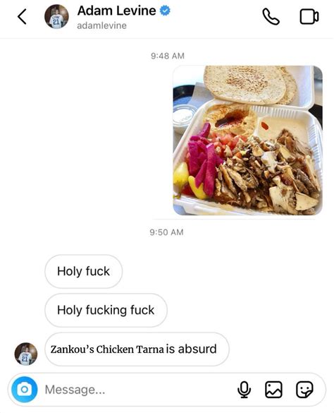 Chicken Adam Levine Cheating Scandal Text Messages Know Your Meme