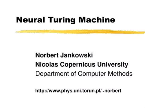 PPT Neural Turing Machine PowerPoint Presentation Free Download ID