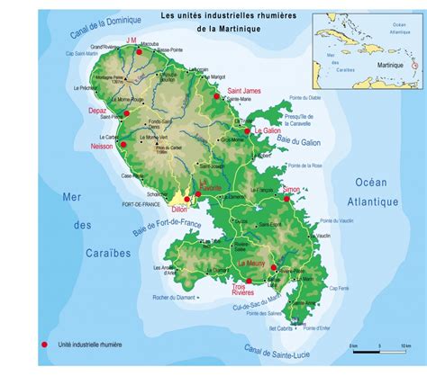 Martinique On Map