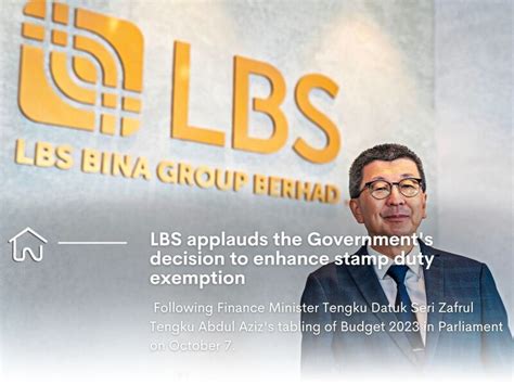 Property News Lbs Applauds The Stamp Duty Exemption For First Time