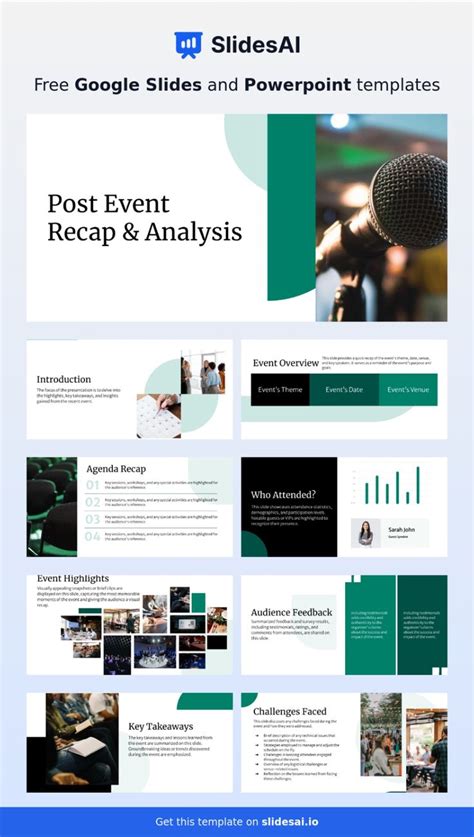 Post Event Recap And Analysis Deck Template Google Slides And Powerpoint