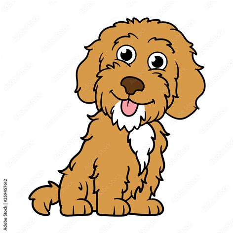 Cartoon Cockapoo Dog Stock Vector Adobe Stock
