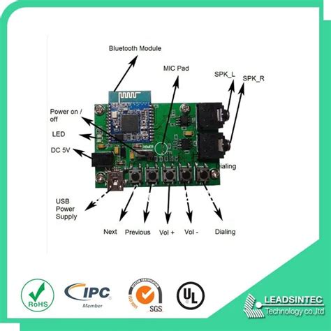 Professional Bluetooth Pcb Board Pcba Layout Design Double Sided Fr Bluetooth Module Circuit
