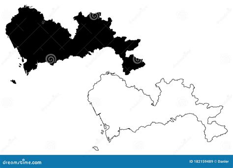 Shenzhen City People`s Republic Of China Guangdong Province Map Vector