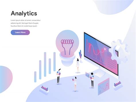 Premium Vector Data Processing Isometric Illustration Concept