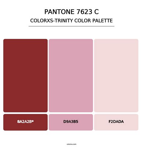 PANTONE 7623 C color palettes - colorxs.com