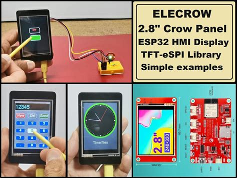 Elecrow Crow Panel 28 Esp32 Hmi Display Tftespi Examples