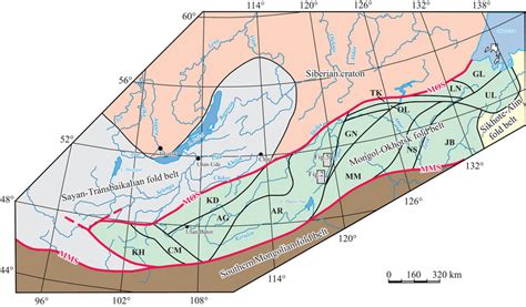 A Simplified Map Of The Main Terranes Of The Mofb And Adjacent