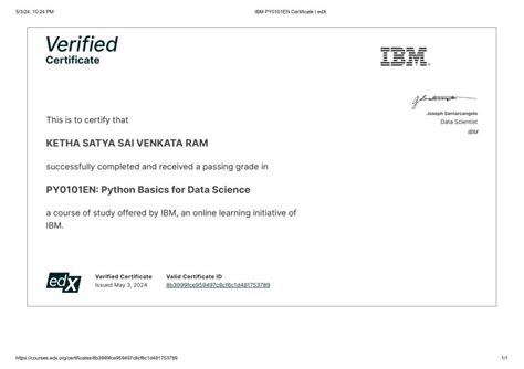 Ketha Satya Sai Venkata Ram On Linkedin Im Happy To Share That Ive