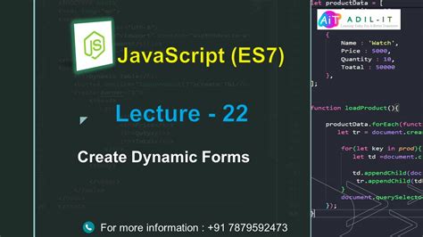 Dynamic Forms YouTube