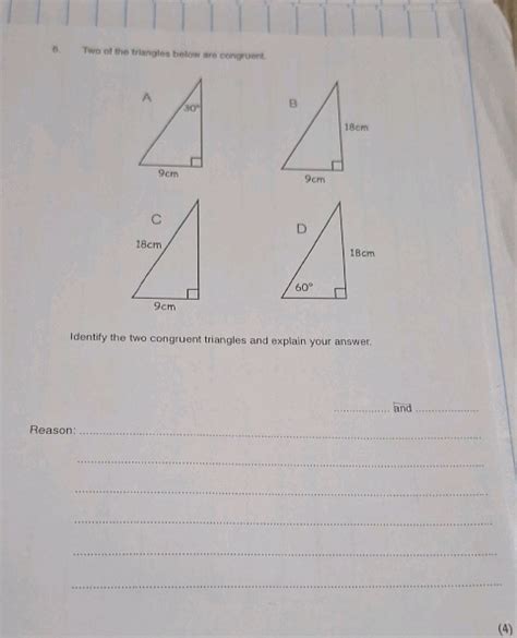 6 Two Of The Triangles Below Are Congruent StudyX