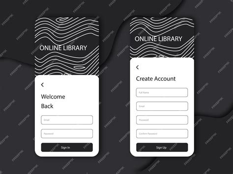 Premium Vector Free Vector Mobile Login Page Ui Template For Apps And Website