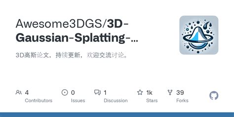 3d Gaussian Splatting Papers Abs 2309 16653 Md At Main · Awesome3dgs 3d
