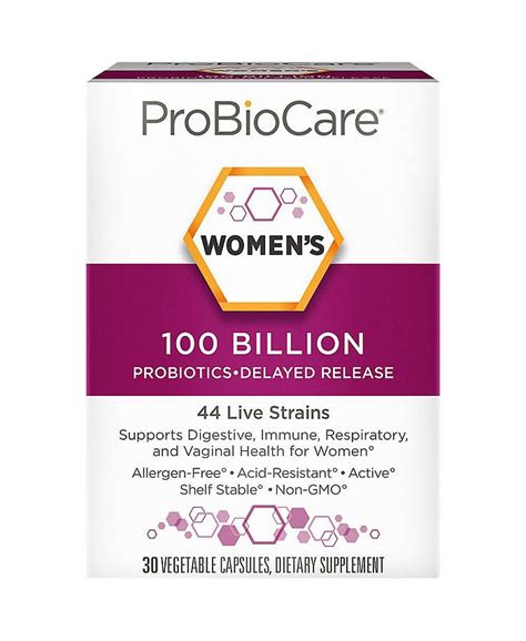Probiocare Probiotic For Women 100 Billion Cfus Supports Digestive