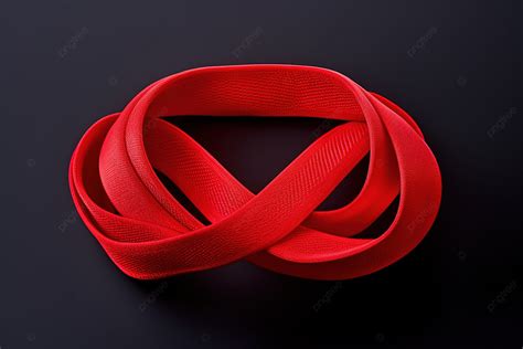 An Image Of A Round Red Fabric Loop Background String Red Object