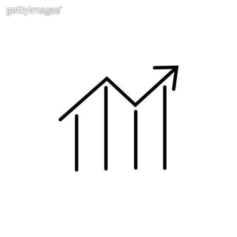 Graph Line Icon Chart Financial Indicators Logo Vector 이미지 1494181559 게티이미지뱅크