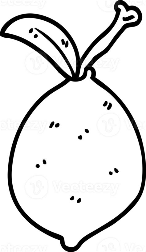 Line Drawing Cartoon Lime Fruit Icon 40748462 Png
