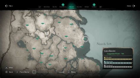 Assassins Creed Valhalla Treasure Hoard Map Lincolnscire Secrets