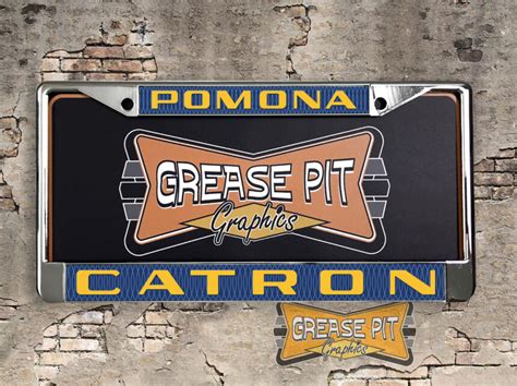 Catron Vw Volkswagen Pomona Dealer License Plate Frame Grease Pit