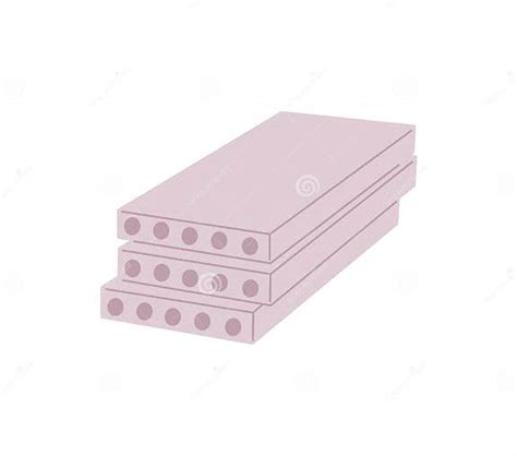 建筑平板混凝土板矢量图分离 向量例证 插画 包括有 要素 材料 水泥 产品 封锁 工程 生产 209224124