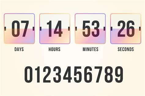Premium Vector Countdown Timer Clock Counter Digital Scoreboard