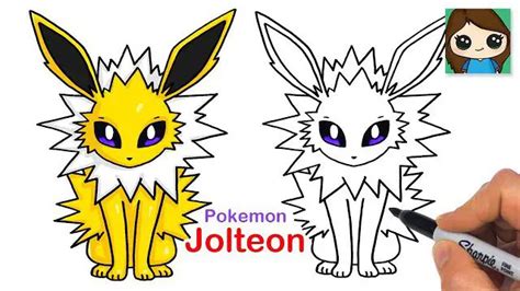 آموزش نقاشی به کودکان نحوه ترسیم Jolteon
