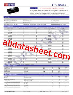 TPS Datasheet PDF Toppower Electronic Technology Limited