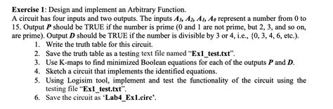 Solved Exercise 1 Design And Implement An Arbitrary