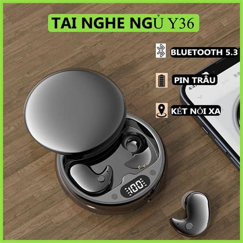 Tai Nghe Bluetooth Y36 Nằm Ngủ Pin 5 6 Giờ Âm Thanh Hifi Chống Ồn Chống Nước Có Mic