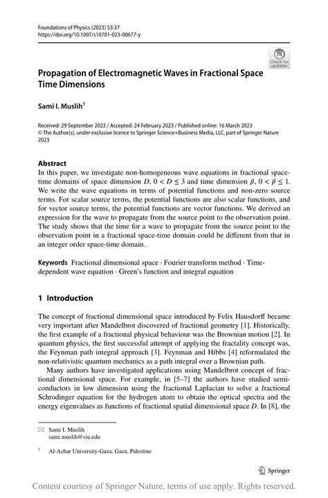 Propagation Of Electromagnetic Waves In Fractional Space Time