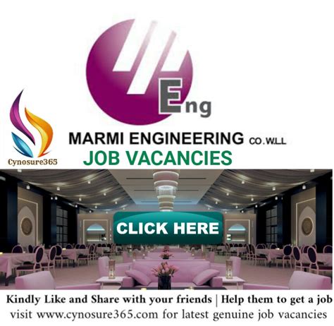 Marmi Engineering Current Job Vacancies Cynosure365