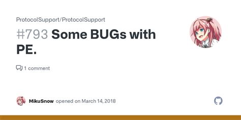 Some Bugs With Pe · Issue 793 · Protocolsupportprotocolsupport · Github