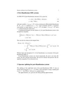 Operator Splitting For Port Hamiltonian Systems DeepAI